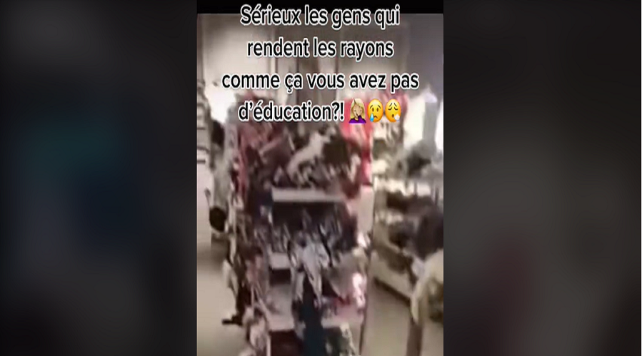 Une tiktokeuse poste une vidéo montrant une scène de chaos dans les ...