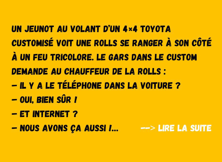 Une voiture toute option