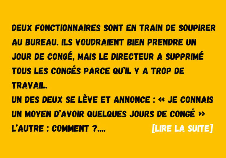 Deux fonctionnaires sont en train de soupirer au bureau
